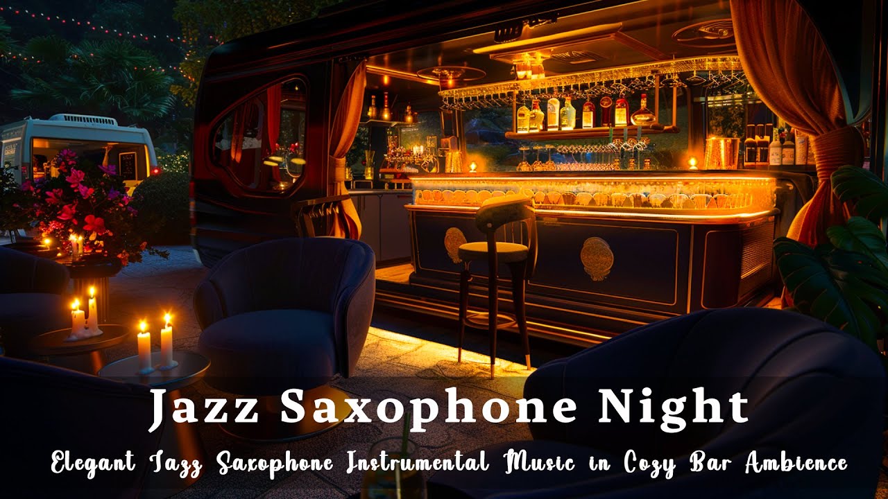 Elegant Jazz Saxophone Instrumental Music in Cozy Bar Ambience 🍷 Jazz ...