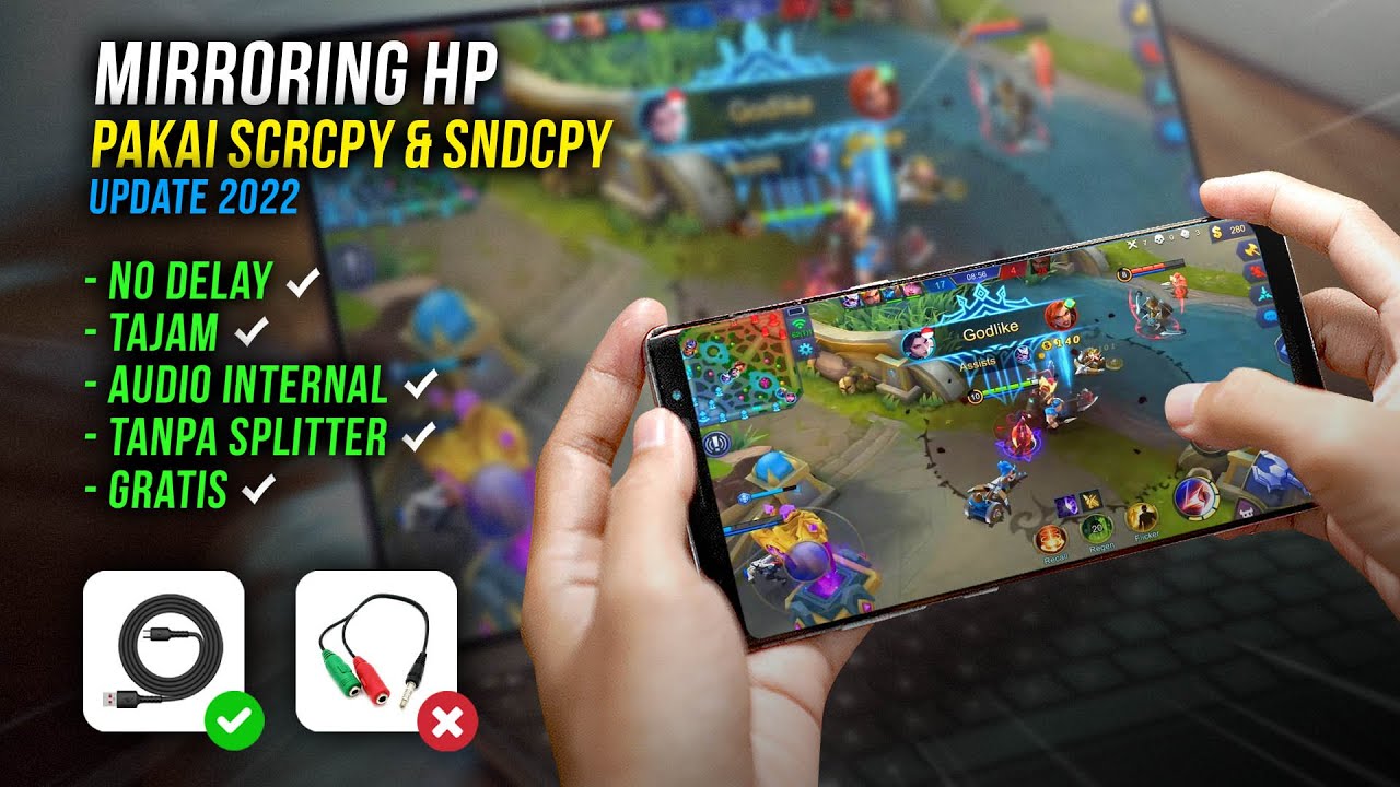 Cara Mirroring Hp Android ke PC + Audio Internal Tanpa Splitter - SCRCPY & SNDCPY - YouTube