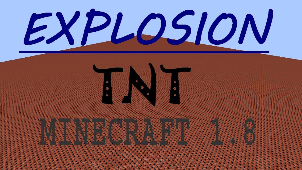 Minecraft 1.8 Map TNT Grosse Explosion Speed 4X - YouTube