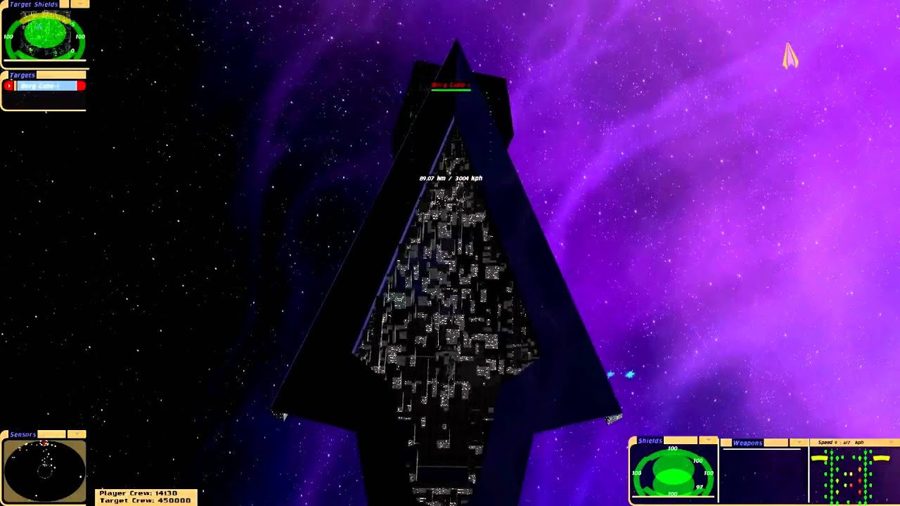 Star Trek Bridge Commander: Super Star Destroyer vs Borg - YouTube