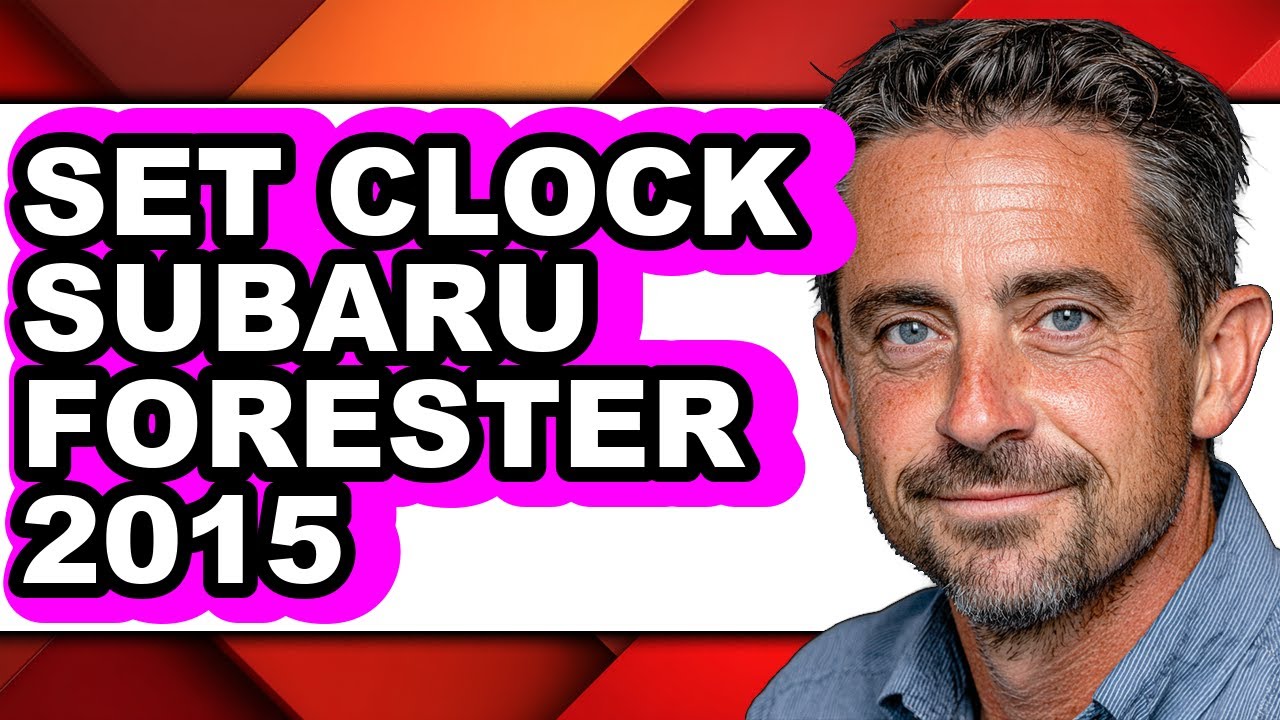 How to Set Clock Subaru Forester 2015 - Full Guide - YouTube