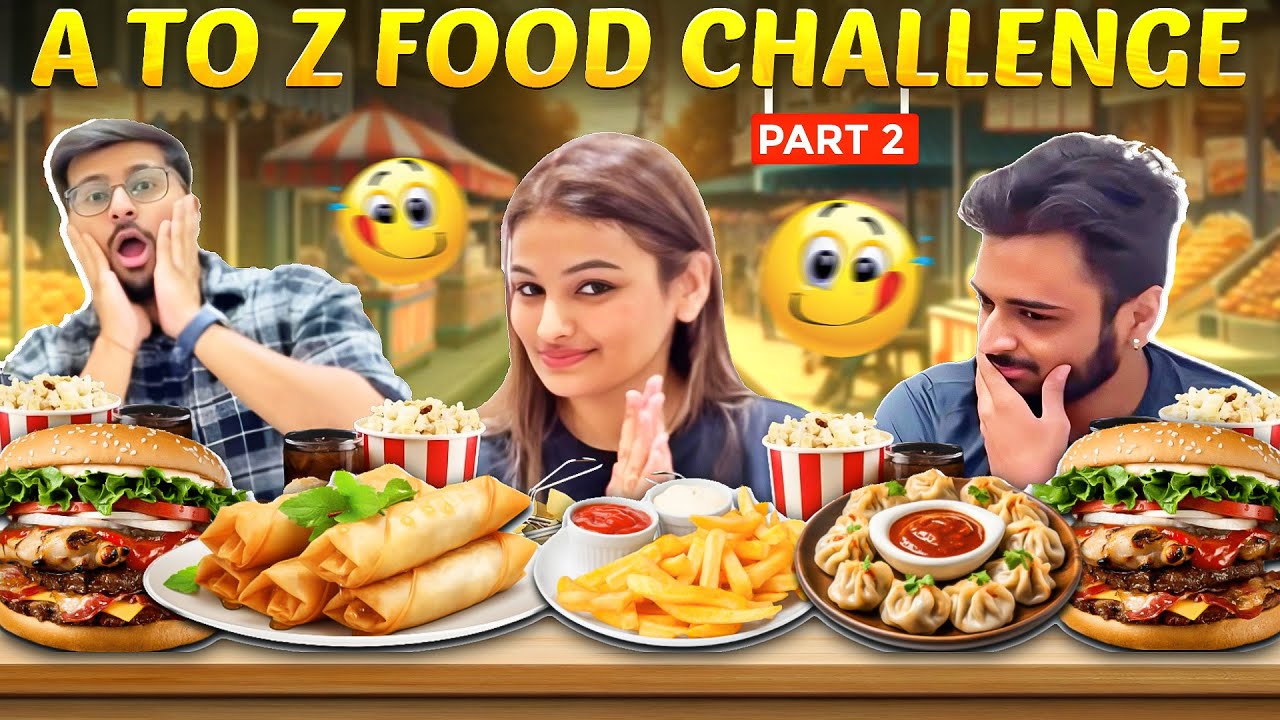 UNIQUE A to Z Food Challenge for 24 HOURS! FUN CHALLENGE | The TaRo ...