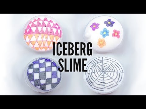 CRUNCHY ICEBERG SLIMES | satisfying instagram slime!