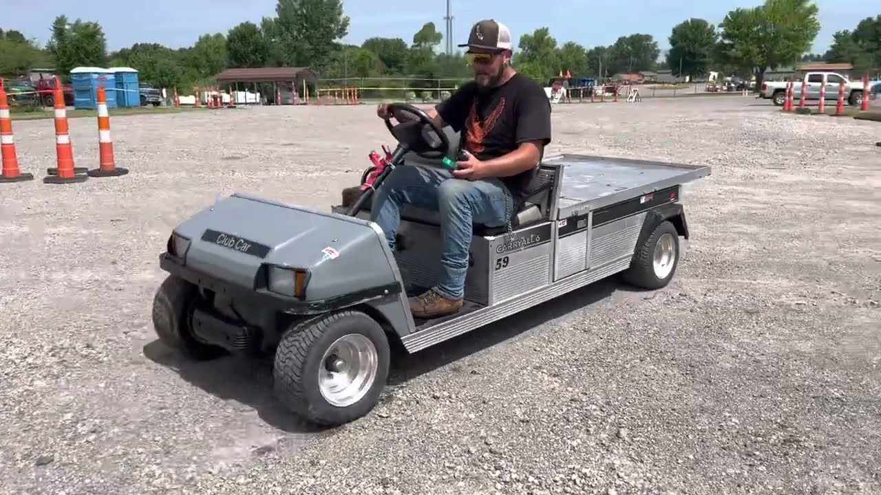 lot 2139 - club car carry all 6 electric cart - YouTube