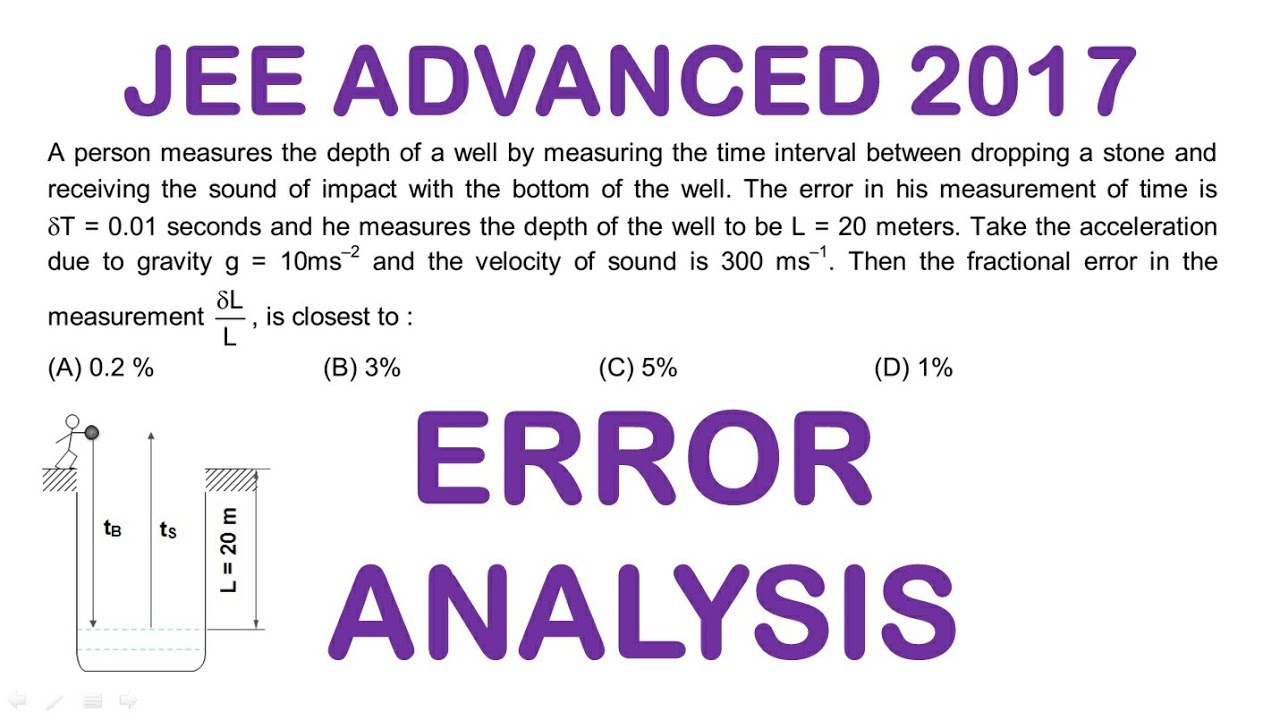 JEE Advanced 2017 | Error Analysis - YouTube