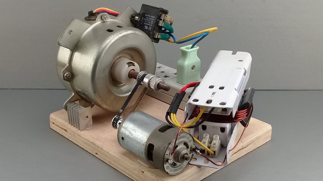 free energy generator 220v electricity from magnetic gear and 100% dc ...