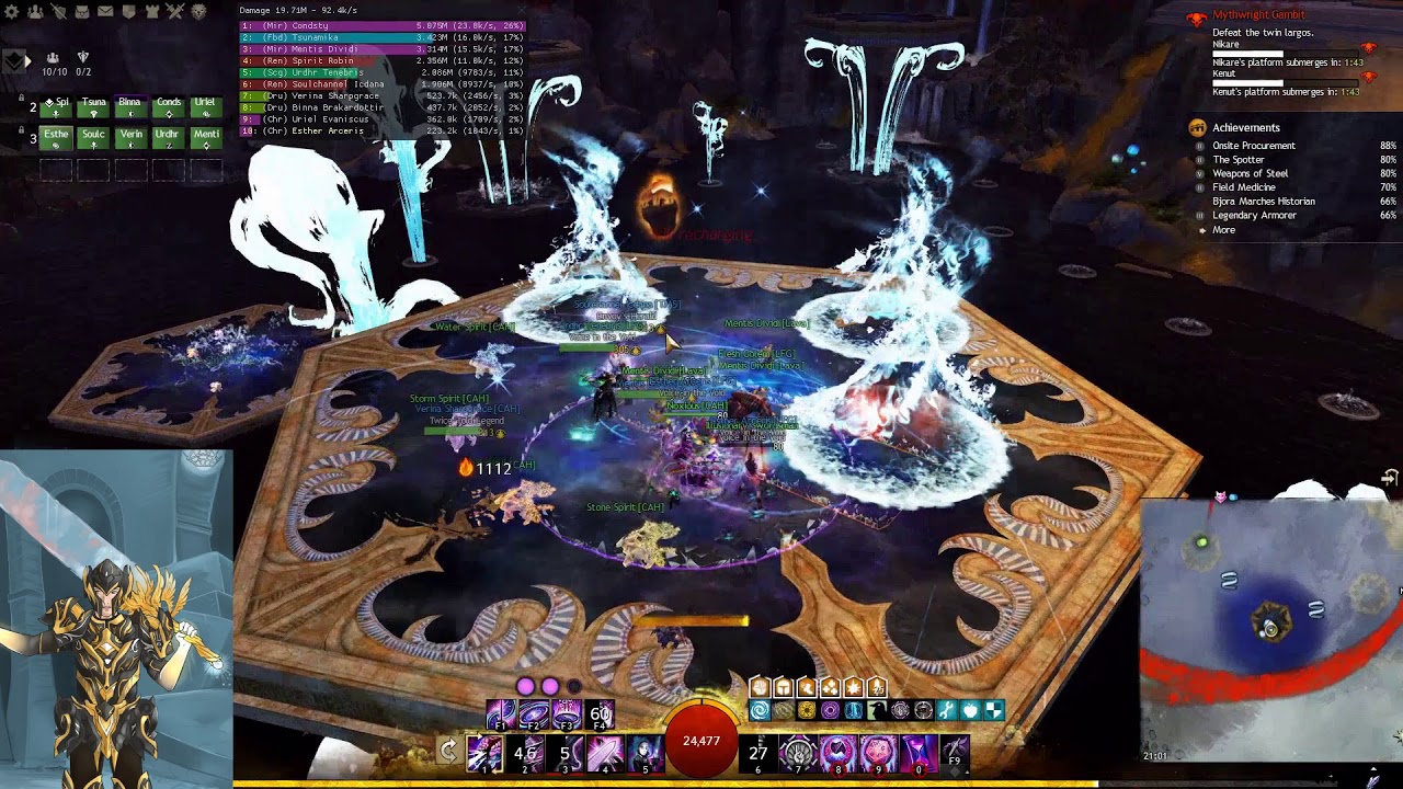 Guild Wars 2 - Twin Largos CM (Chrono Tank PoV) - YouTube