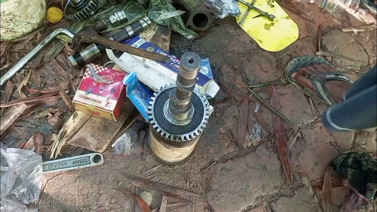 Camp shaft change how to power tiller engine 12hp 16hp - YouTube