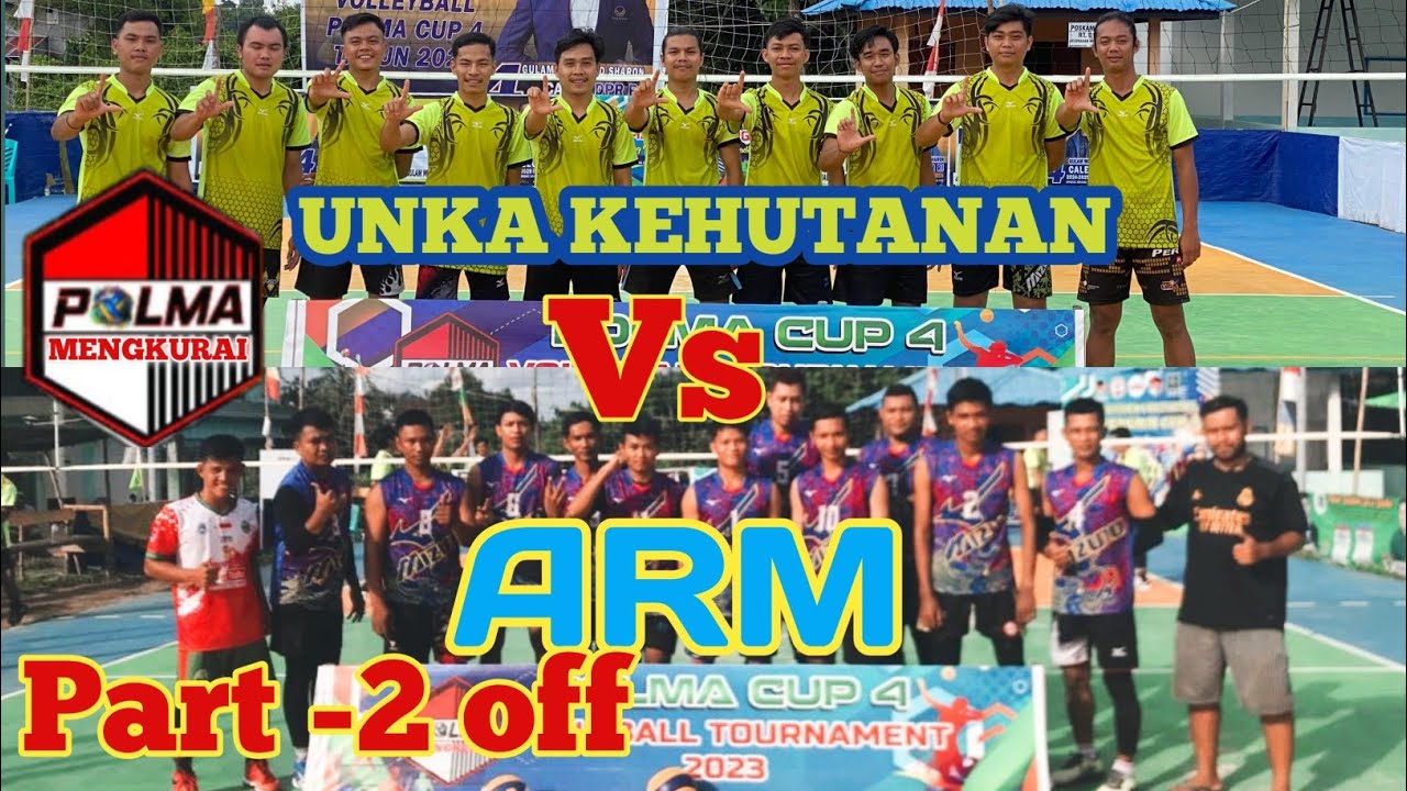 UNKA KEHUTANAN VS AMR ANAK RANTAU MERIAU SET 3-4-5 OPEN TURNAMEN VOLI ...