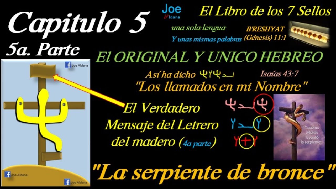 "EL ROLLO DE LOS 7 SELLOS", Cap. 5, 5ta Parte, La serpiente de bronce ...