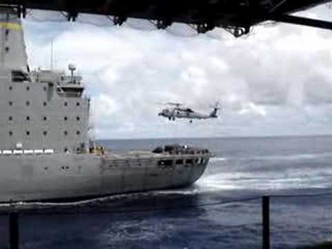 US Navy, Replenishment at Sea (RAS) - YouTube
