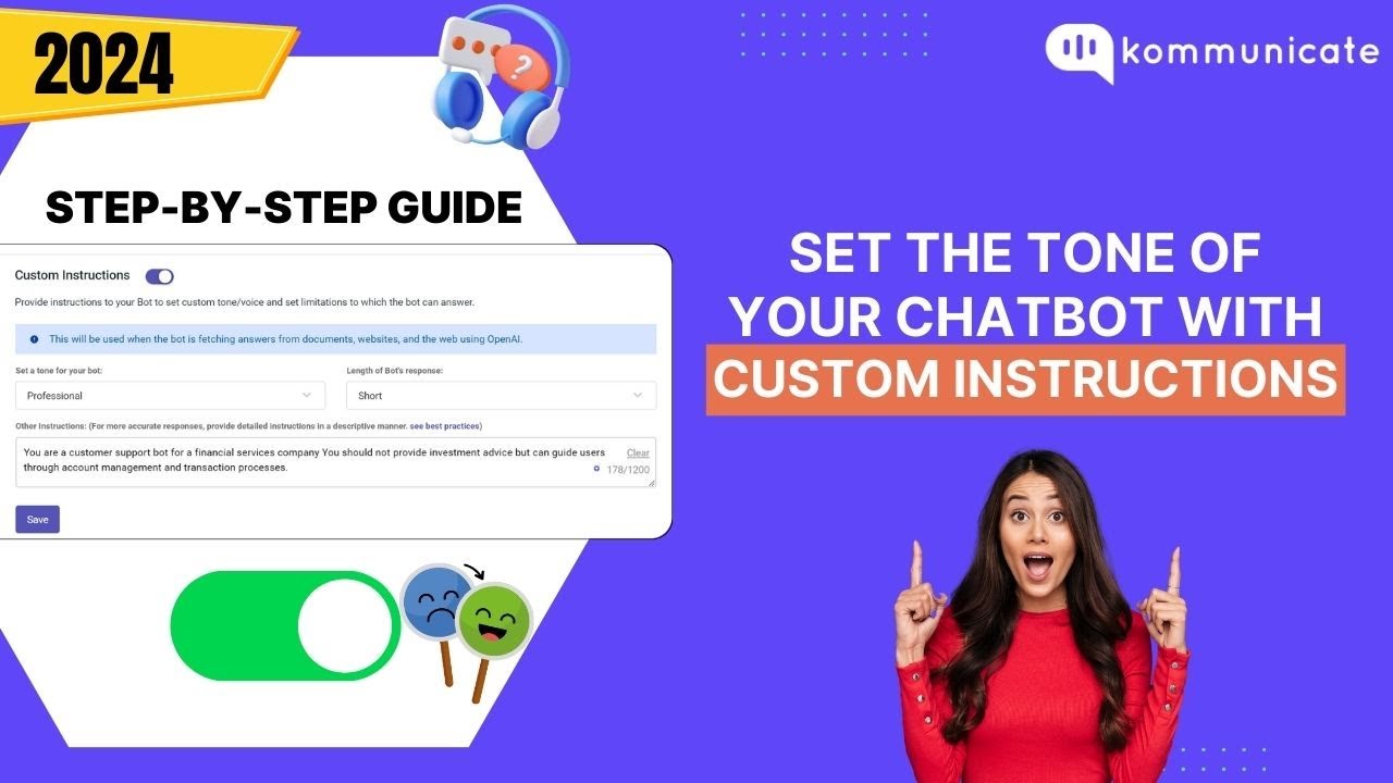 How to Customize Chatbot Behavior and Instructions - YouTube