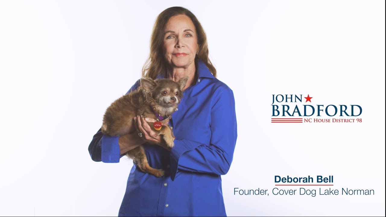 Deborah Bell, an animal advocate and Founder of Cover Dog LKN, supports ...