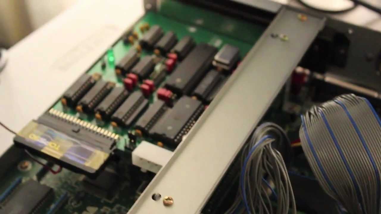 Sega TeraDrive Model 2 with XTIDE Card Demo - YouTube