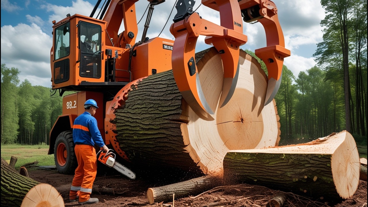 Unstoppable Heavy Machines in Action Extreme Wood Cutting and Tree ...