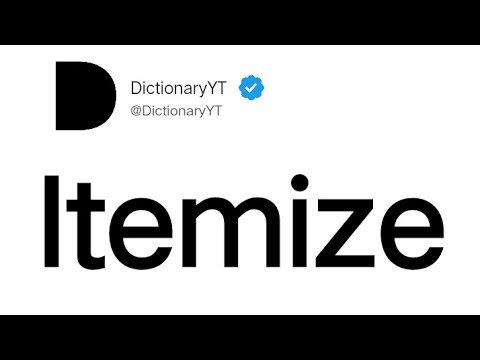 Itemize Meaning in English - YouTube