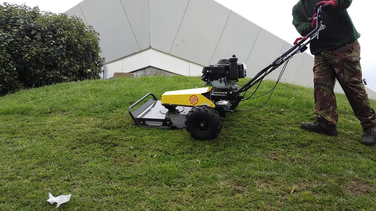 Ecotech Steep Bank Mower - YouTube