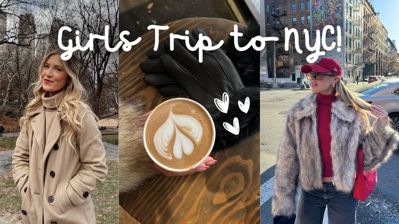 A Christmas Weekend in NEW YORK CITY 🗽🔔 girls trip! - YouTube