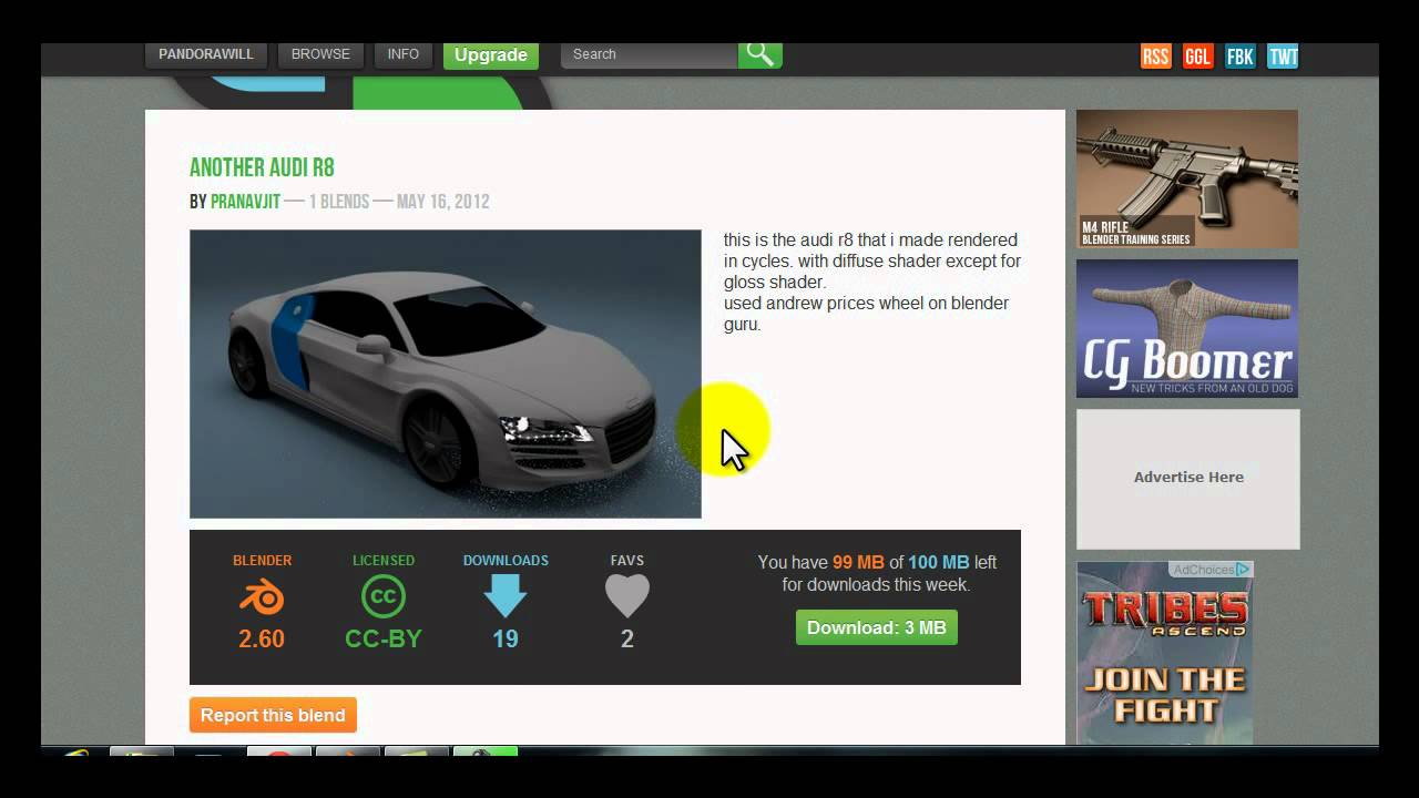 How To get Free Blender Files - YouTube