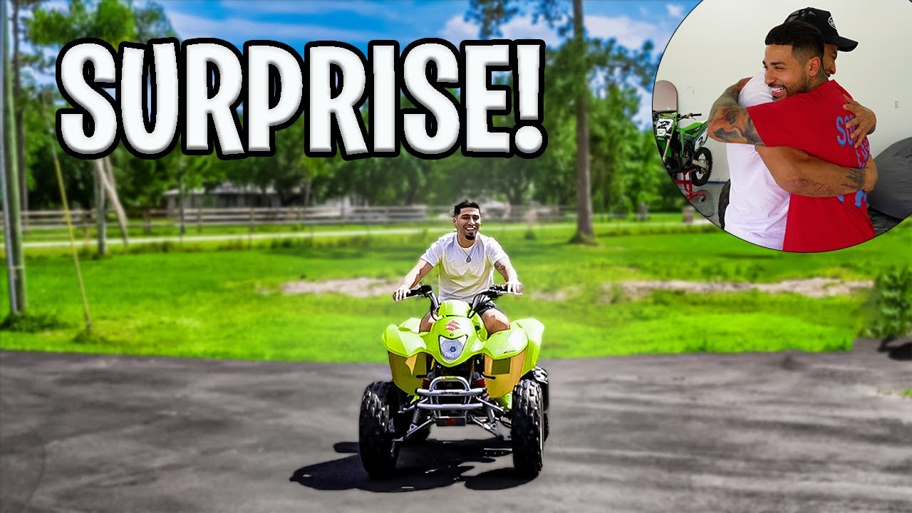 Surprising The Trench Family With A New Quad! | Braap Vlogs - YouTube