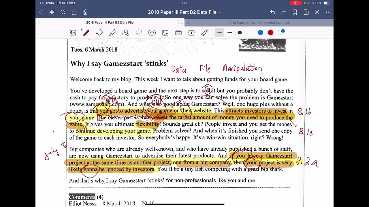 2018 DSE Paper III Task 8 - YouTube