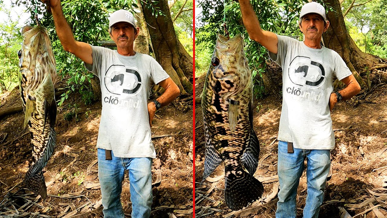 PESCA CON ANZUELO! GERMAN PESCA UN CARUCO, UN GUAPOTE DE MAS DE UNA ...