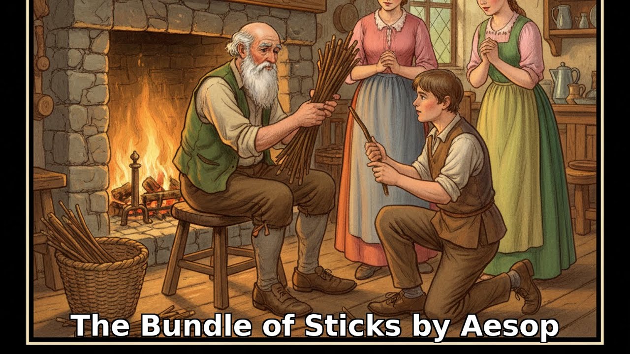 310. [Aesop's Fable] The Bundle of Sticks by Aesop - YouTube