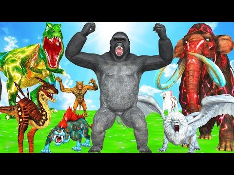 Prehistoric Mammals vs Prehistoric Animals Godzilla vs Mammoth Animal ...
