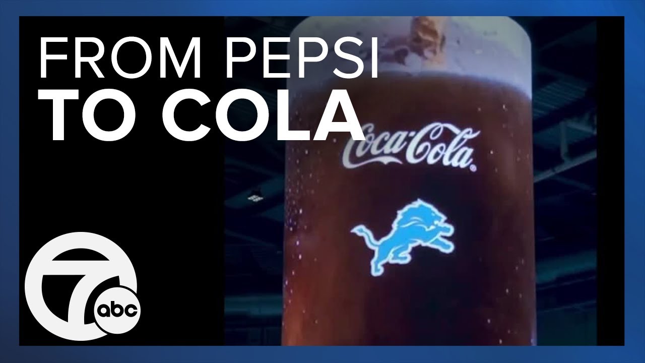 Detroit Lions switch from Pepsi to Coca-Cola at Ford Field - YouTube