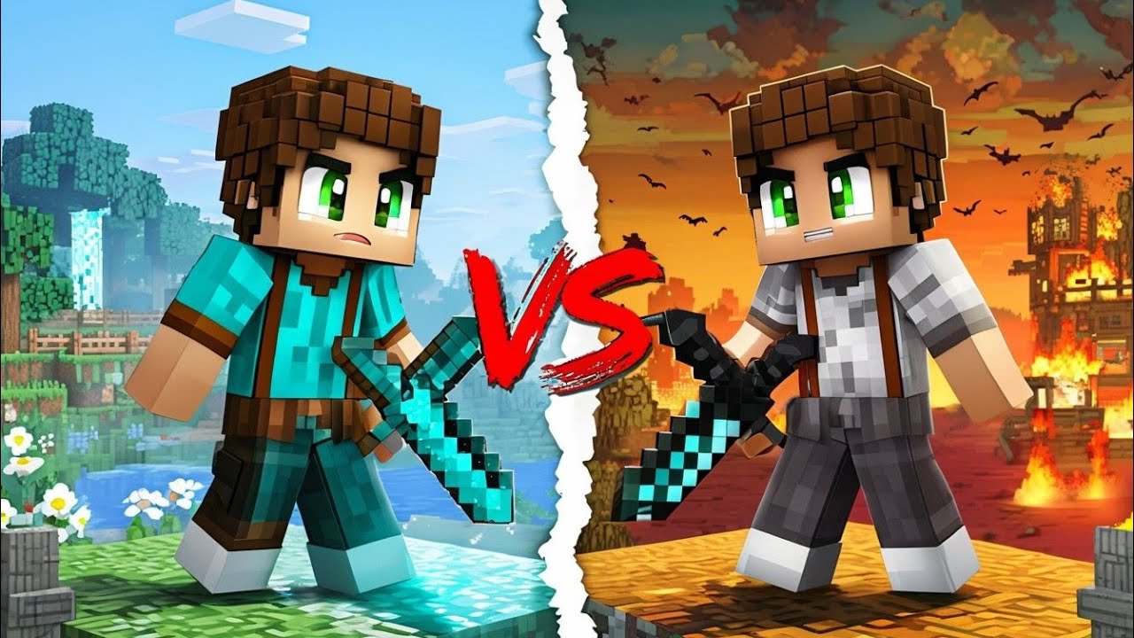 Minecraft PVP challenge with subscriber epic moment #minecraft #god # ...