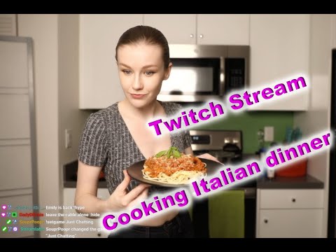 Cooking Italian dinner