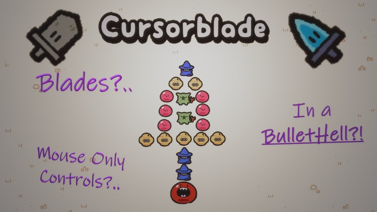 Literally Bringing a Blade to a BulletHell! -Cursorblade Demo - YouTube