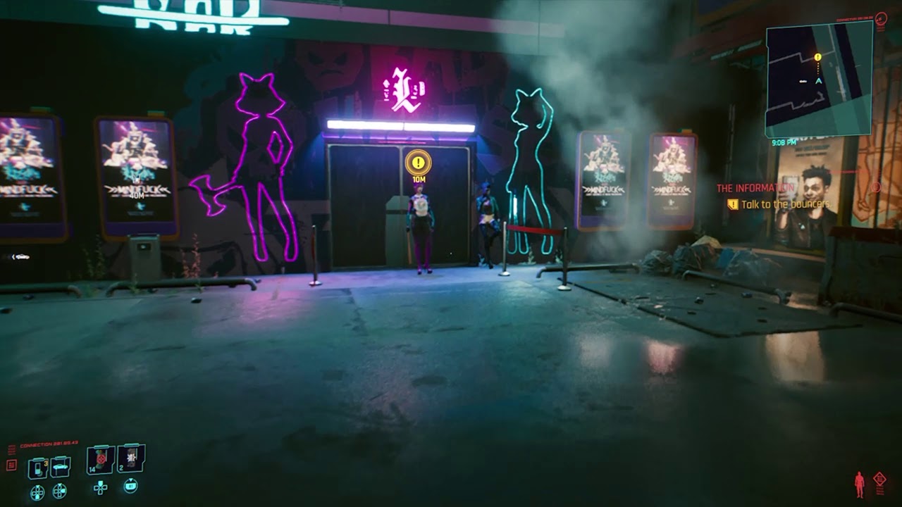 Bouncer at Lizzie's Bar - Cyberpunk 2077 - YouTube