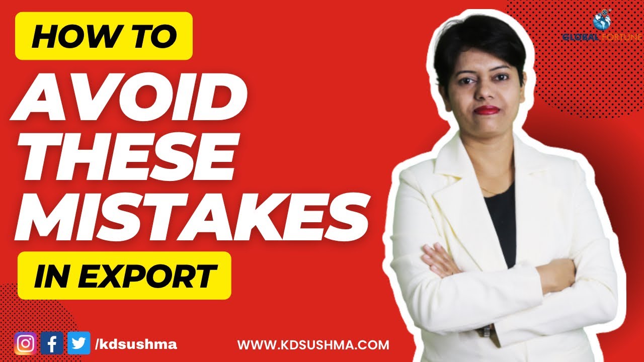 How to avoid Export Risks? I KDSushma - YouTube