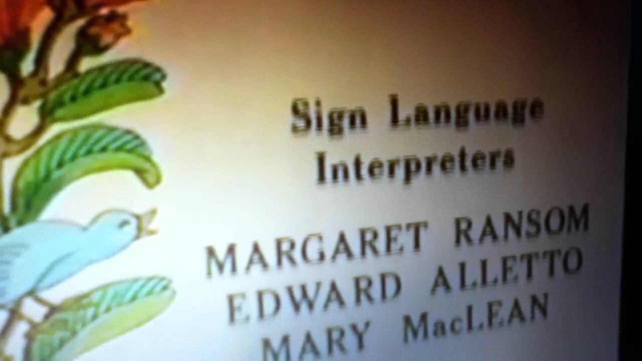 Sign Me A Story 1987 Credits - YouTube