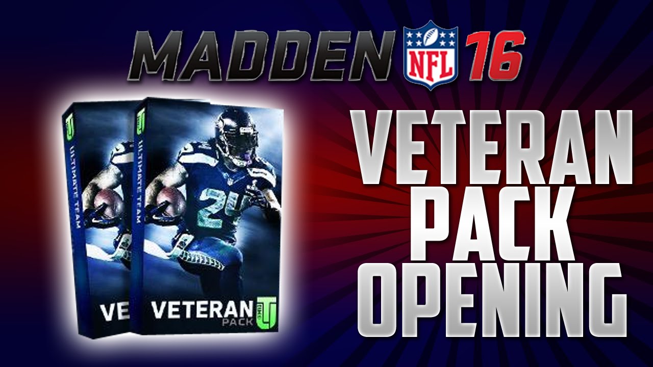 Madden 16: "Veteran Pack Opening!" (Ultimate Team) - YouTube