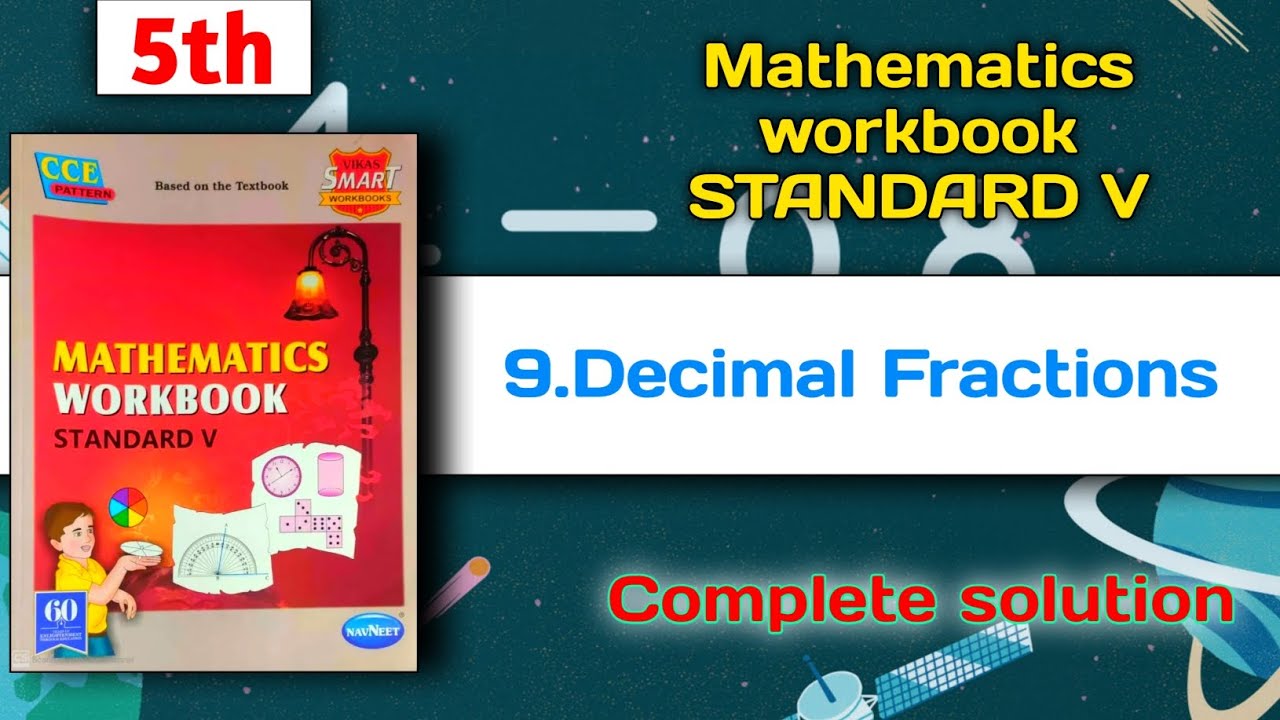 9.Decimal fraction |5th Standard maths workbook answer| 5th class maths ...