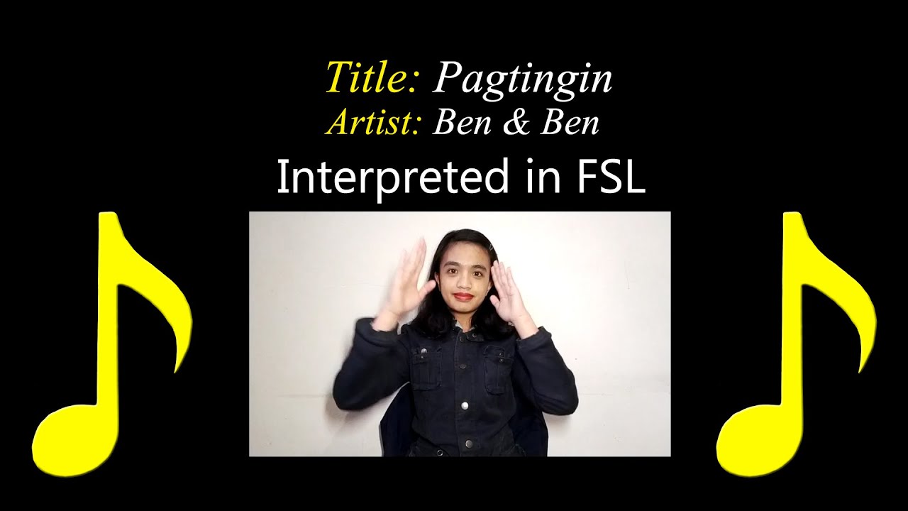 Songs In Sign Language (FSL): Pagtingin - YouTube
