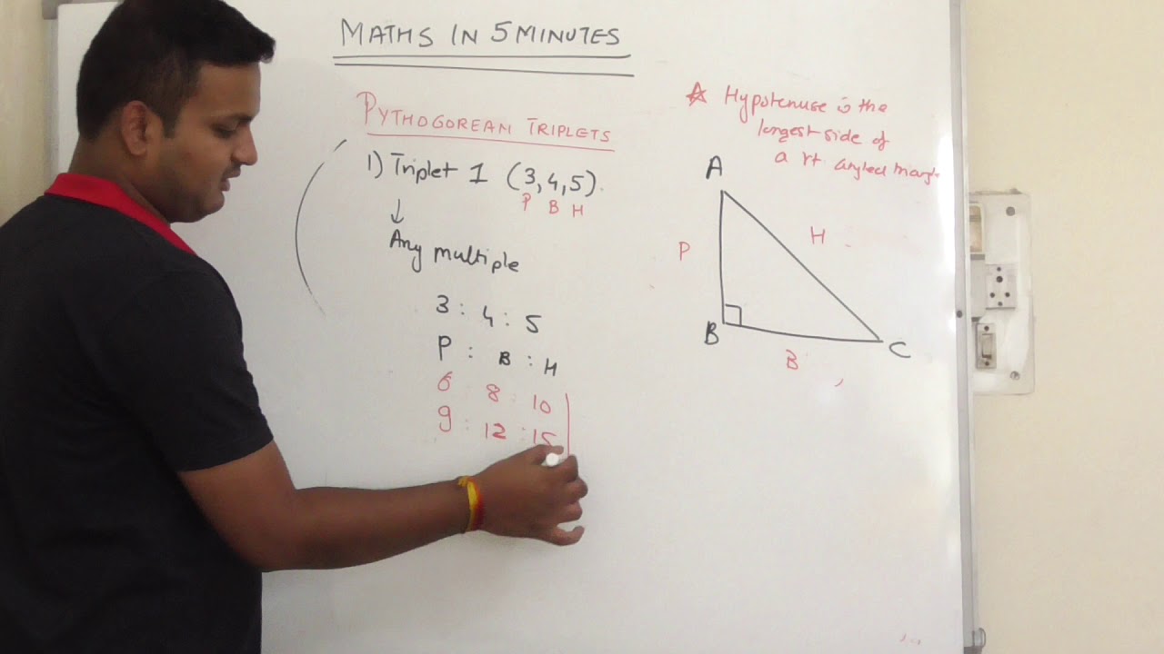 HOW TO FIND "PYTHAGOREAN TRIPLETS " FOR GENERAL MATH BY UTKASH SIR ...