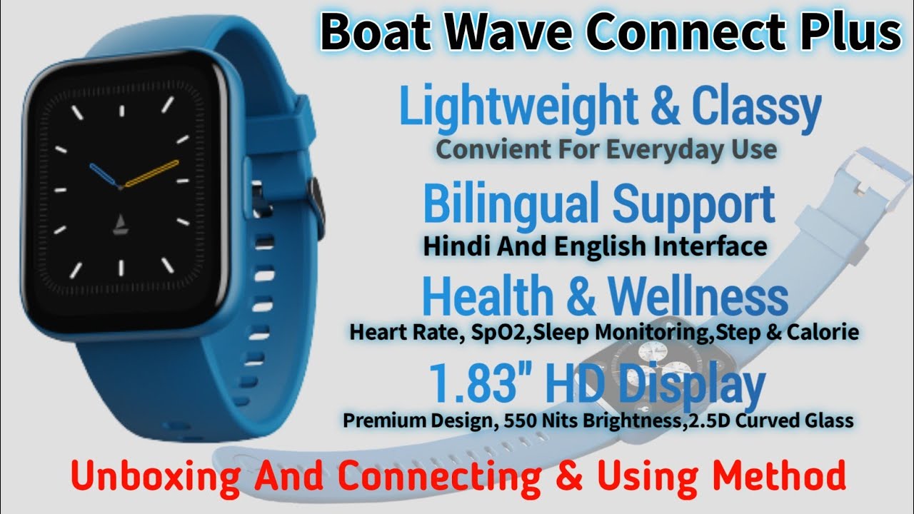 Boat Wave Connect Plus Smartwatch || Unboxing And All Features ...