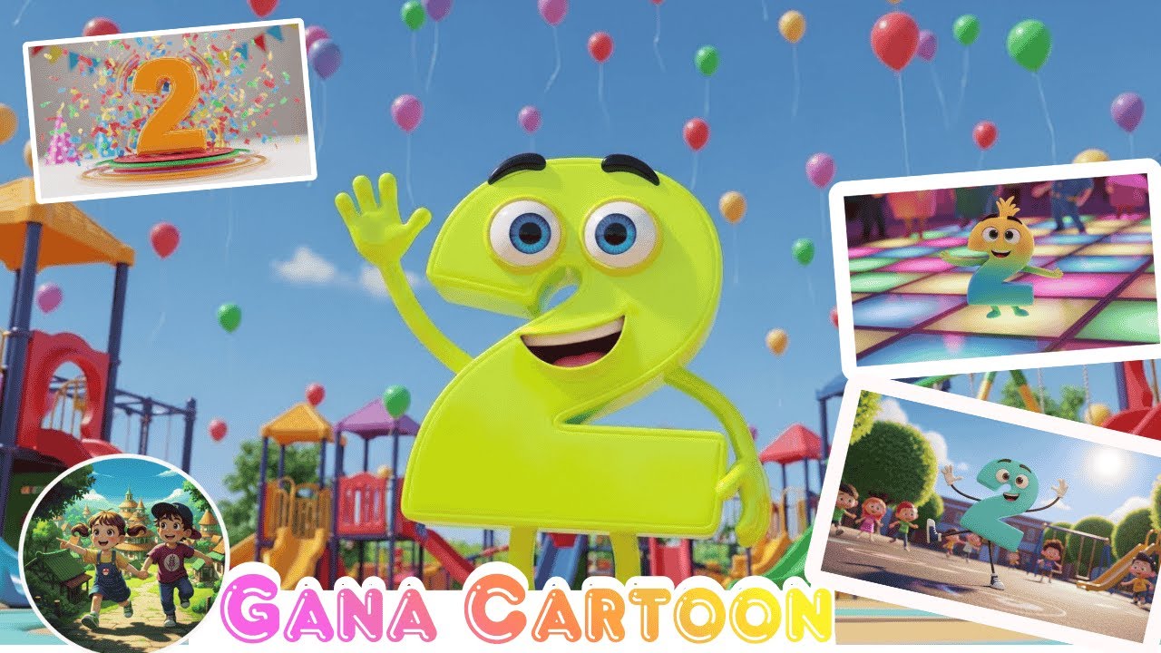 “Number Two Song for Kids – Learn Number 2 with Fun Actions & Bright ...