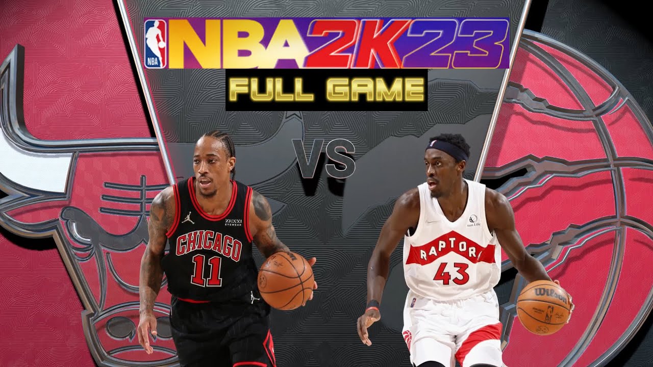 CHICAGO BULLS vs TORONTO RAPTORS | NBA 2K23 Season Full Game Hall of ...