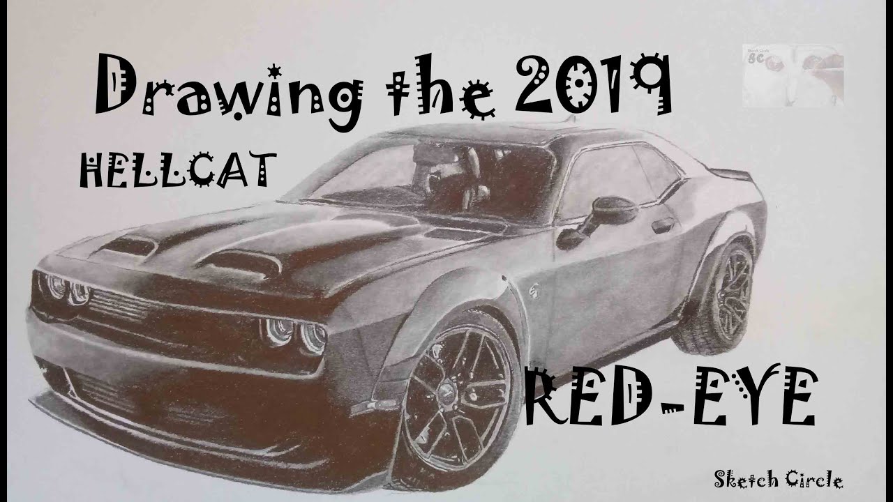 Drawing the 2019 Hellcat Redeye - YouTube