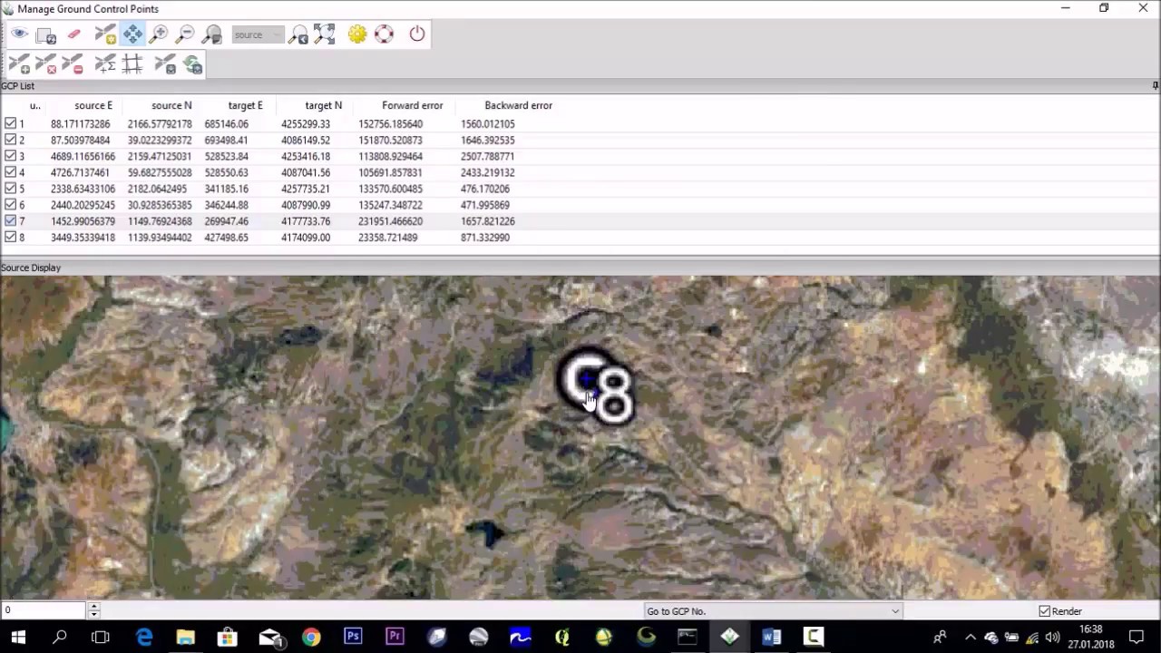 Google Earth Görüntü indirme ve GRASS GIS Rektifikasyon işlemi - YouTube