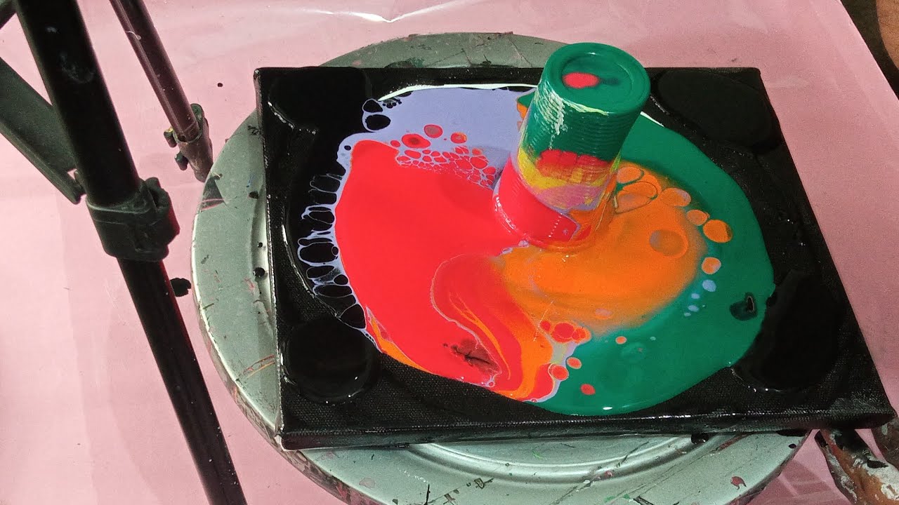 Acrylic painting| Acrylic Flow art| Relaxing artwork| Acrylic pouring ...