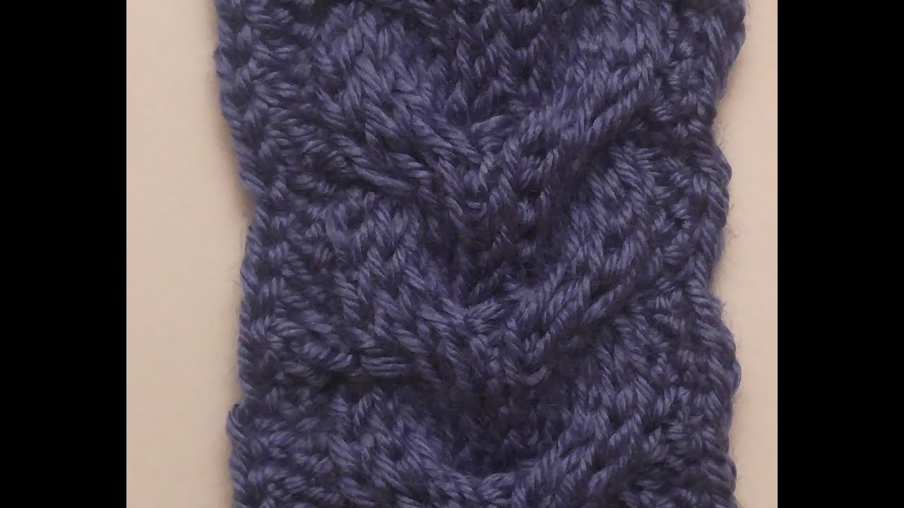 Tunisian Crochet Staghorn Cable - YouTube