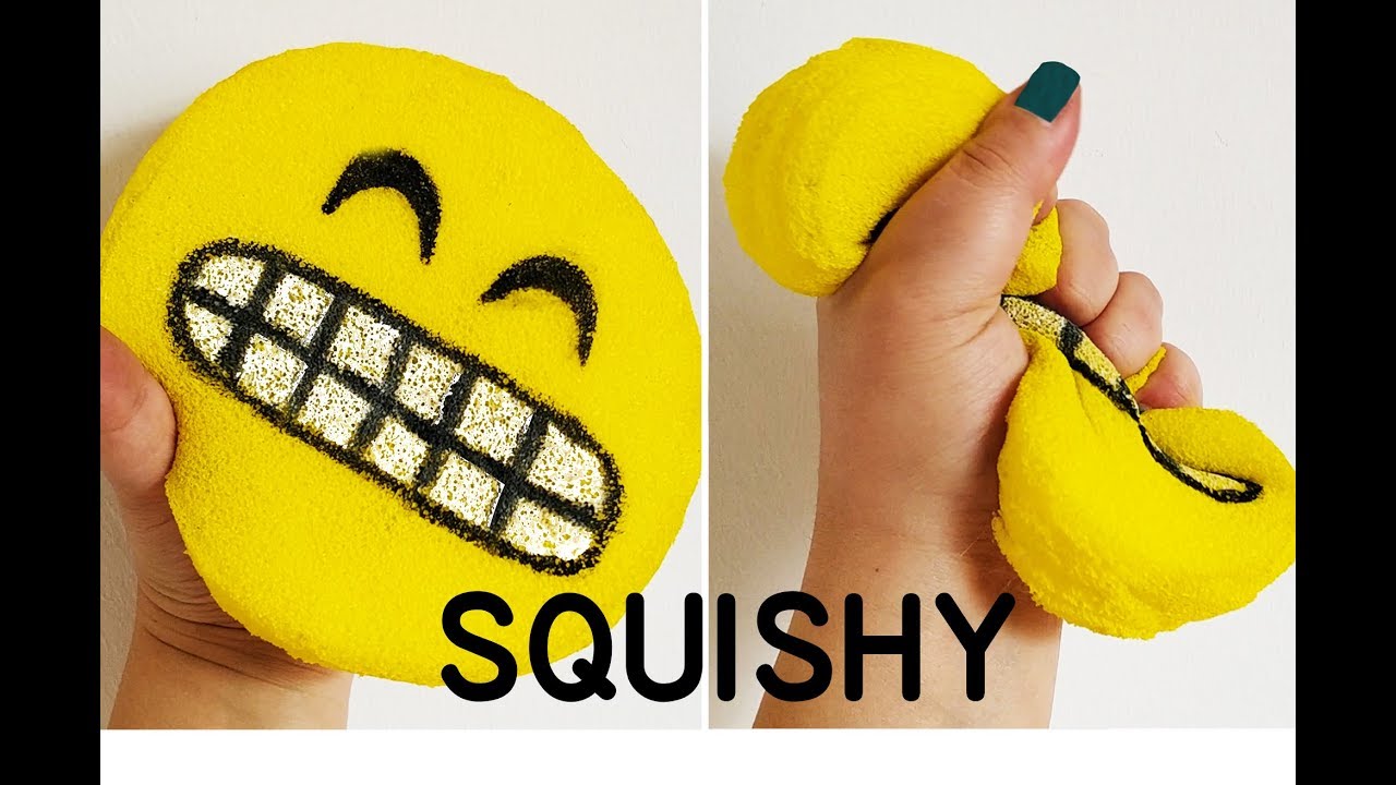 Meydan Okudum! Emoji Squishy Yapıyoruz! DIY EMOJİ SQUISHY! Squishy ...
