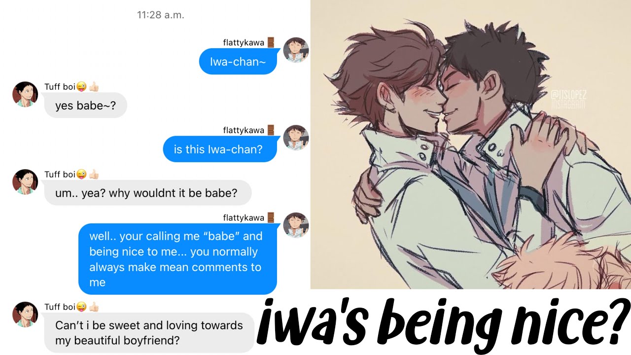 Iwaizumi is being nice to Oikawa? IwaOi fluff - YouTube