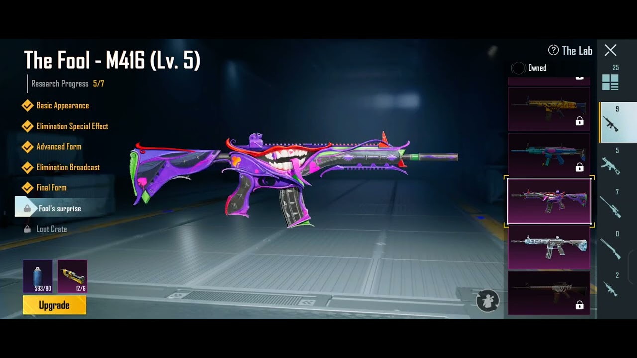 M4 Joker fool lvl 5 kill effect 12 uc |14 material #bgmi #pubg #gaming ...