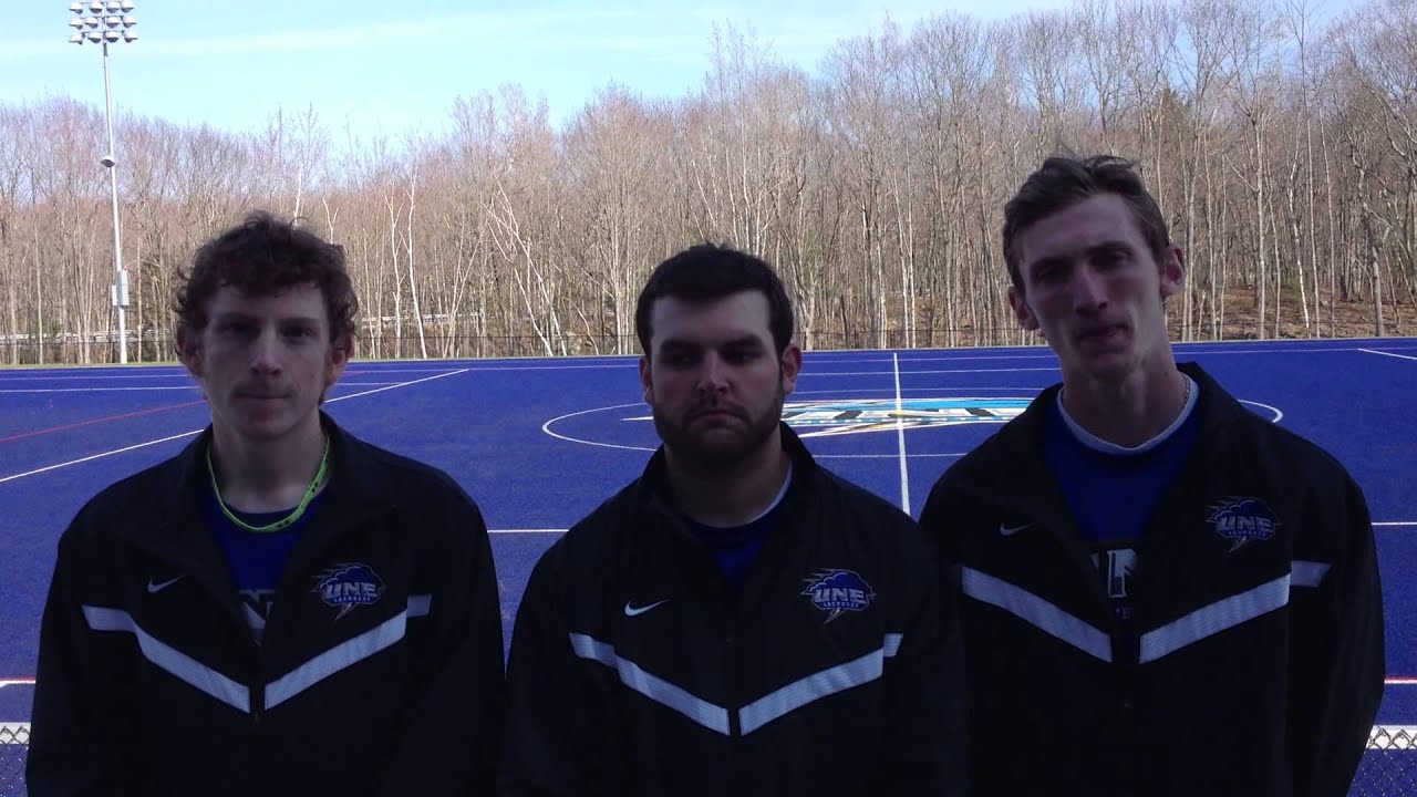 UNE Men's Lacrosse: Interview following CCC 1st Round vs. Salve Regina ...